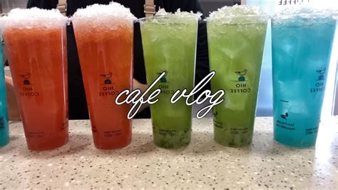 Sub Cafe Vlog 3 🌈알록달록 예쁜 에이드🍊🍇🍋 하이오커피 카페브이로그 음료제조영상 Asmr