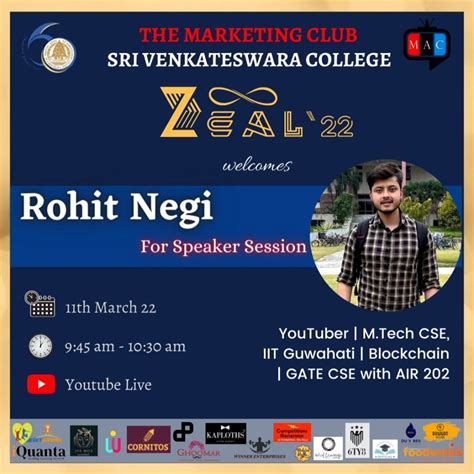 The Marketing Club Sri Venkateswara College On Linkedin Zeal Du Fest