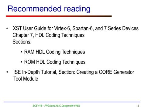Ppt Lecture 11 Xilinx Fpga Memories Part 2 Powerpoint Presentation