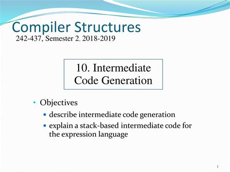 10. Intermediate Code Generation - ppt download