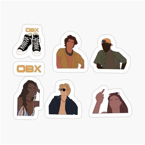 Outer Banks Characters And Logo Sticker For Sale By Bridge Mongs Akro