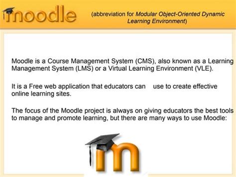 Gnomio Moodle Learning Management System Ppt