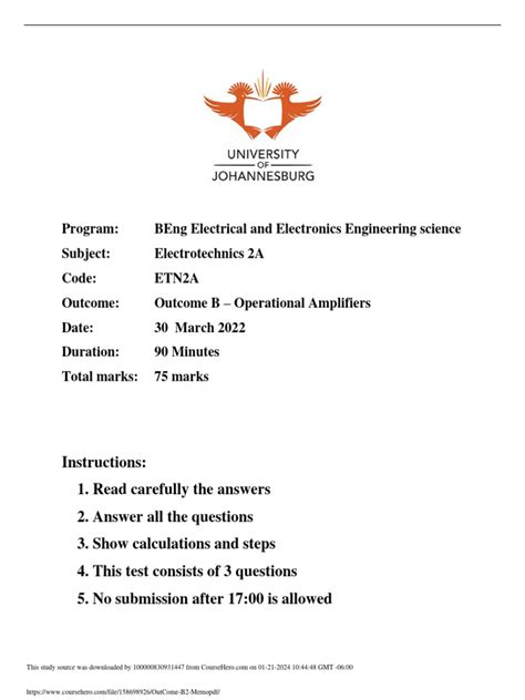 Outcome B2 Memo Pdf Amplifier Electrical Components