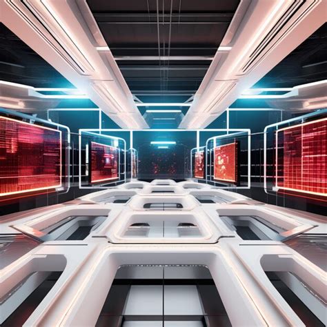 Premium Photo Tech Nexus Futuristic Graphic Frame