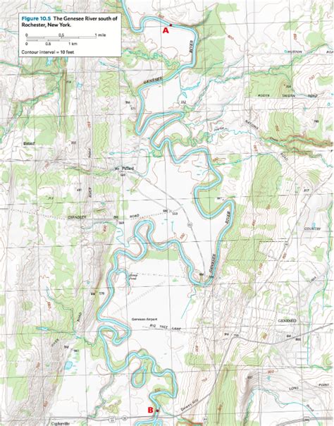 Solved Figure The Genesee River South Of Rochester New Chegg