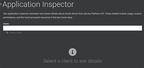 Application Inspector Error Developer Tools Genesys Cloud Developer