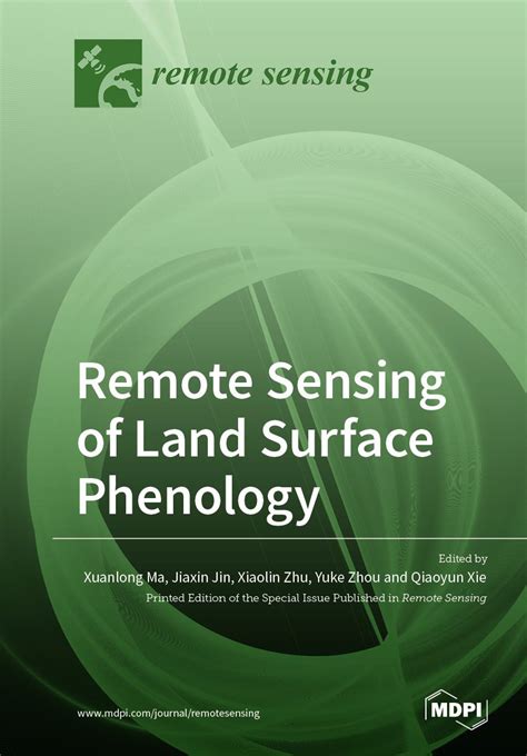 Remote Sensing Of Land Surface Phenology Mdpi Books