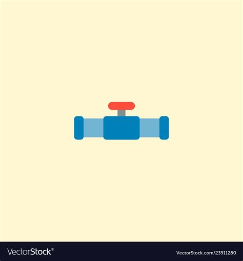 Pipeline Icon Flat Element Royalty Free Vector Image