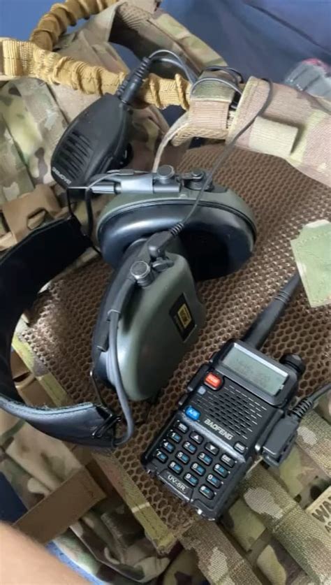 Baofeng Shoulder Mic With Sordin Supreme Pro X R Airsoft
