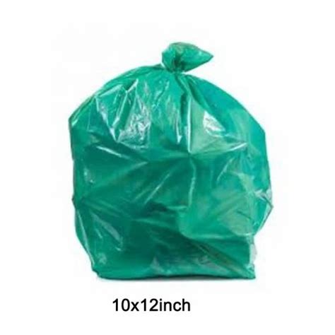 Without Handle Plain Green Compostable Garbage Bag Capacity 5 Kg At