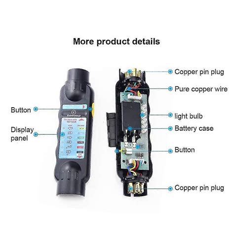 7 Pin Trailer Tester Tool 7 Pin Trailer Light Tester 12v Tow Bar