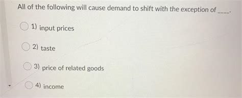 Solved A Decrease In Supply Will Cause Equilibrium Price 1