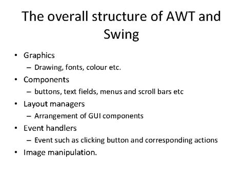 Unit 11 Objectoriented Programming Graphical User Interface Jin
