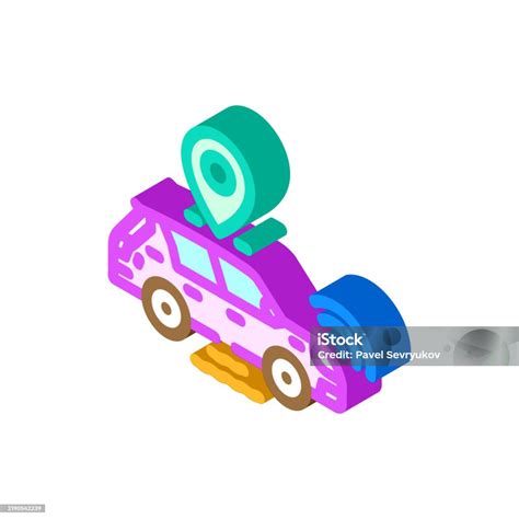 자율 주행 차량 산업 4 아이소 메트릭 아이콘 벡터 일러스트 레이 션 0명에 대한 스톡 벡터 아트 및 기타 이미지 0명 3차원 형태 감지기 Istock