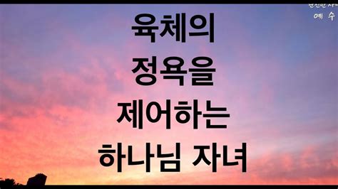 [매일 보캐] 육체의 정욕을 제어하는 하나님 자녀 Youtube