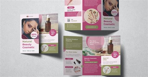 Beauty Trifold Brochure Графические шаблоны Envato Elements