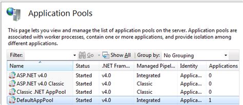 Iis How To Set Root Application Of IIS To Use Non Default App Pool Stack Overflow