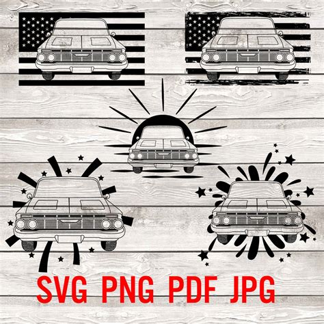 Classic Car Svg Vintage Car Svg Car Silhouette Svg Muscle Car Svg Old Car Svg Car Clipart