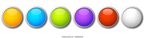 Blank Empty Circle Button Badge Tag Stock Vector Royalty Free 2096053126 Shutterstock