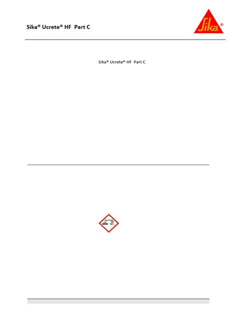 Hs Sika Ucrete Hf Part 3 Hs Pdf Toxicidad Química