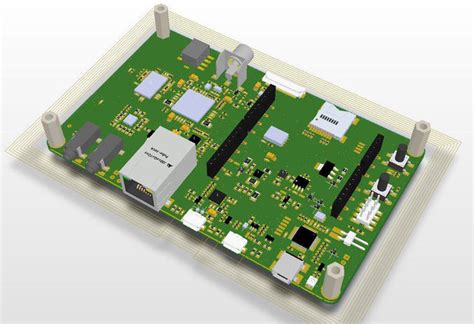 stm32f7 discovery board complete design free 3d model cgtrader