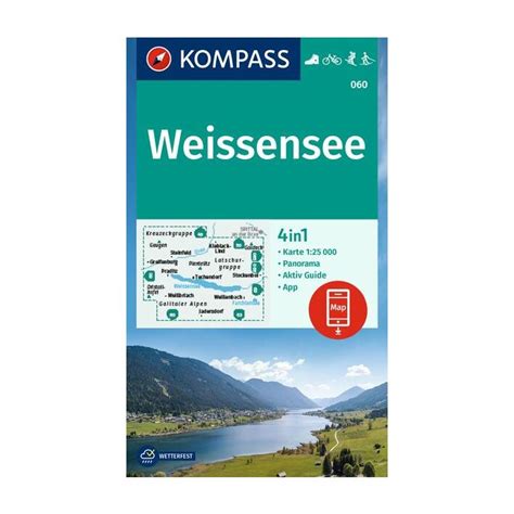Wanderkarte Weissensee Kompass 060 Hajk Ch