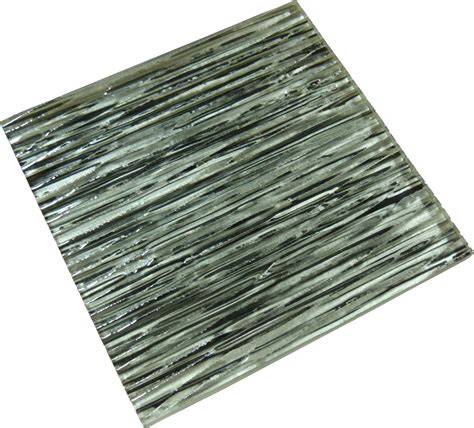 Tesoro Rainbow Streak Dusk Grey 6x6 Glossy Glass Tile Oasis Tile