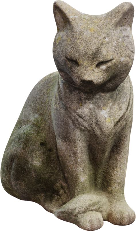Concrete Cat Statue Model • Poly Haven