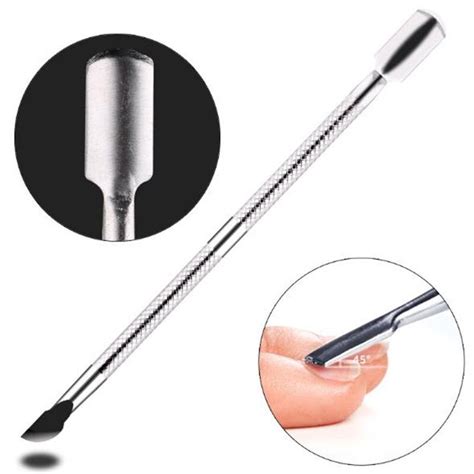 Rvs Cuticle Remover Dubbelzijdig Vinger Dode Huid Vicedeal