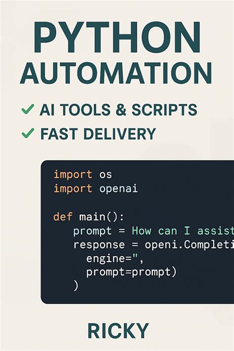 Design A Python Script By Ricky18022007 Fiverr