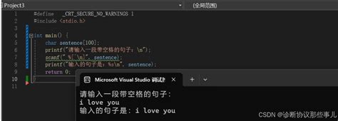 c语言 scanf scanf s函数的用法 scanf和scanf s用法 csdn博客