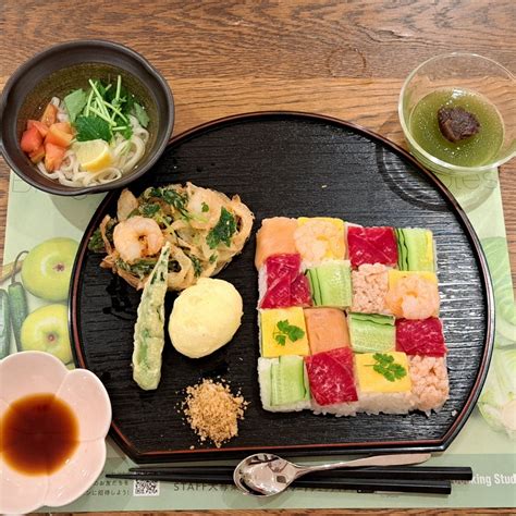 半熟卵の天ぷら＆かき揚げとモザイク寿司 Abcクッキングスタジオ あんな事・こんな事