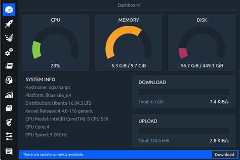 Stacer Linux System Optimizer Monitoring