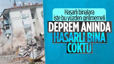 Malatya da 6 katlı bina depremde yerle bir oldu
