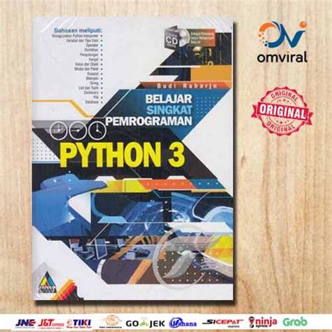 Jual Buku Belajar Singkat Pemrograman Python 3 Budi Raharjo