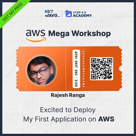 r rajesh on linkedin nxtwave awsworkshop ccbpacademy megaworkshop