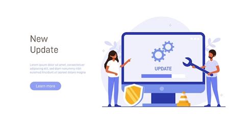 Procedimento De Atualização De Sistema Ou Aplicativo Da Web Conceito De