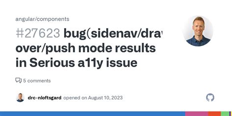 Bugsidenavdrawerfocustrap Overpush Mode Results In Serious A11y