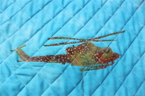 Daydreams Of Quilts Griffin Helicopter Canada Day Quilt