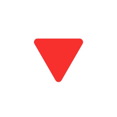 🔻 Emoji Red Triangle Pointed Down Copy Emoticon Code Emoji Meaning