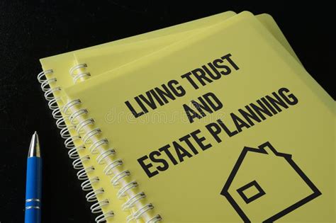Living Trust And Estate Planning Is Shown On The Conceptual Business
