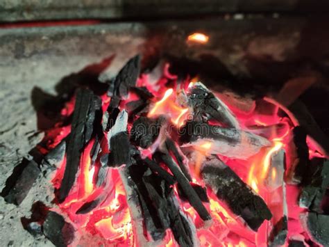 Photo Of Grilled Barbecue Fire Glowing Coal Stock Image Image Of