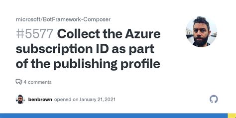 Collect The Azure Subscription Id As Part Of The Publishing Profile