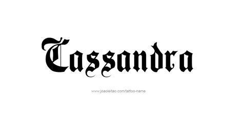 Cassandra Name Tattoo Designs