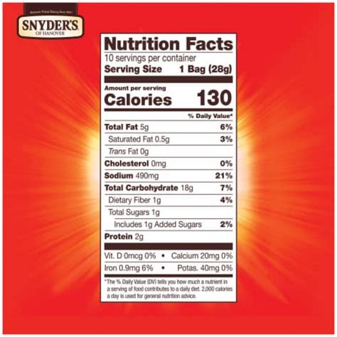 Snyders Of Hanover Twisted Seasoned Pretzel Sticks 1 Oz Snack Bags 10
