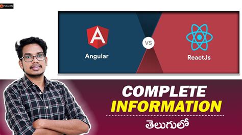 React Vs Angular React In Telugu Angular In Telugu Difference