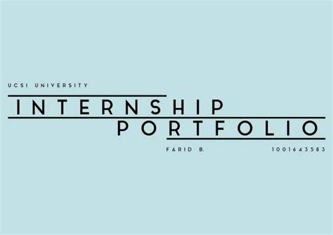 Diploma Internship Portfolio 2019 By Farid Basiruddin Issuu