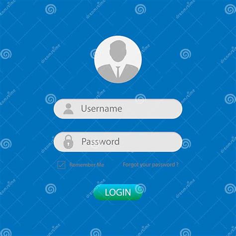 login and password form sign up and log in user page white background web or mobile app ui