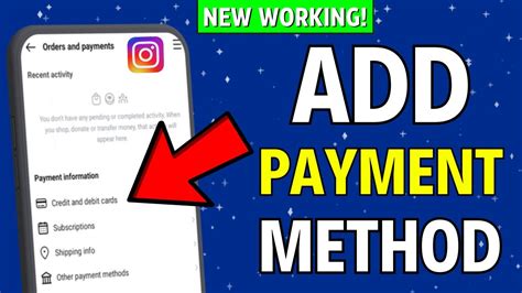How To Add A Payment Method On Instagram Youtube