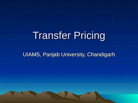 Ppt 24312282 Transfer Pricing Ppt 1 Dokumentips